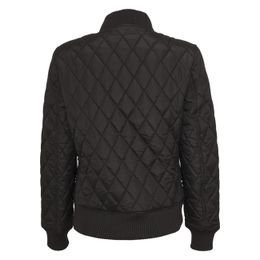 Urban Classics Damen Allwetterjacke "Urban Classics Damen Ladies Diamond Quilt Nylon Jacket"schwarz, Gr. XS, unifarben, 100% Polyester, Jacken