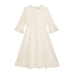 Partykleid DANAMADE "DANAMADE Dresses M&auml;dchenkleid", M&auml;dchen, Gr. 140, EURO, ivory, Oberteil: 95% Polyester, 5% Elasthan; Rock: 100% Polyester; Futter: 100%Polyester, Kleider Partykleid