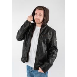 Mauritius Herren Lederjacke "MMWanjo"vintage schwarz, Gr. S, Obermaterial: 100% Schafsleder. Futter: 100% Baumwolle. &Auml;rmelfutter: 100% Polyester,