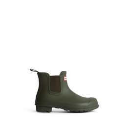 Hunter Damen Gummistiefel "ORIGINAL CHELSEA BOOT", Gr. 40, gr&uuml;n, Synthetik, Schuhe, wasserdicht