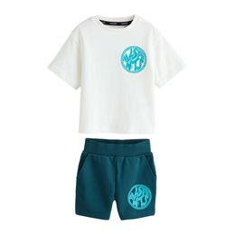 Smallsaints Set Jungen Gr&ouml;&szlig;e 110 azur / tanne / wei&szlig;