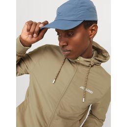 Jack & Jones JACK & JONES Herren Blouson "JJERUSH mit Kapuze", beige, Gr. S, unifarben, Web, Obermaterial: 100% Polyester, Jacken, Kunstfaser, regular fit
