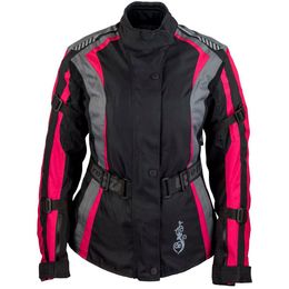 Roleff Motorradjacke "RO 904", XS, schwarz, Jacken, 6 Taschen, Mit Sicherheitsstreifen