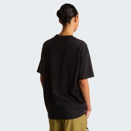 The North Face Damen T-Shirt "W TNF ESSENTIAL SIMPLE DOME OS SS TEE"tnf schwarz, Gr. S, Obermaterial: 100% Baumwolle, Shirts, Oversized Passform,