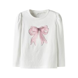 name it Shirt 'NMFSKATY' M&auml;dchen Gr&ouml;&szlig;e 98 rosa / silber / wei&szlig;