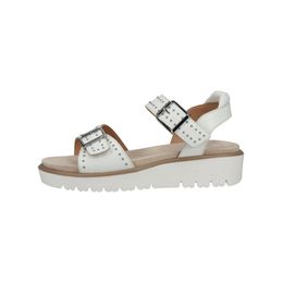 Ara Damen Riemchensandale "Ara Sandalen Glattleder", Gr. 37, wei&szlig;, Glattleder, Schuhe