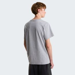The North Face Herren T-Shirt "M EVOLUTION SIMPLE DOME REGULAR SHORT SL"tnf pale grau heather, Gr. L, Obermaterial: 85% Baumwolle, 15% Polyester,