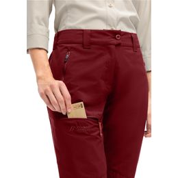 Maier Sports Damen Outdoorhose "Lulaka Loop", rot, Gr. 44, 100% Polyester, Hosen, Damen Wanderhose, atmungsaktive Funktionshose, Regular Fit