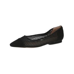 Peter Kaiser Damen Ballerina "Peter Kaiser Ballerinas Leder/Textil", Gr. 38,5, schwarz, Leder, Textil, Schuhe