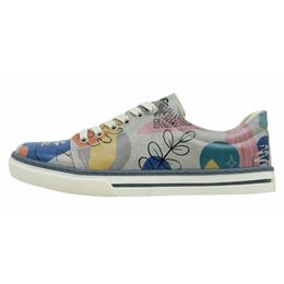DOGO Damen Sneaker "Classic Schn&uuml;rsneaker - No More Drama Damen Sneaker, Classic", Gr. 38, grau, Lederimitat, Schuhe, Handgefertigt