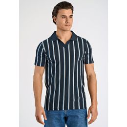 LINDBERGH Herren Poloshirt "Poloshirt Slim Fit"navy 424, Gr. M, gestreift, Obermaterial: 100% Baumwolle, Shirts