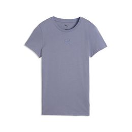 T-Shirt Puma "Essentials T-Shirt Damen", Damen, Gr. XL, gray sky, Obermaterial: 100% Baumwolle. Kragen: 70% Baumwolle, 30% Polyester, clean, regular fit, Shirts T-Shirt