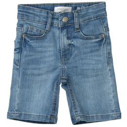 STACCATO M&auml;dchen Jeansbermudas, blau, Gr. 92, unifarben, Denim/Jeans, Obermaterial: 80% Baumwolle, 19% Polyester, 1% Elasthan, Jeans, im 5-Pocket-Form
