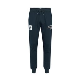 Sporthose VINSON "VINSON Sweatpant VMRio", Herren, Gr. L, Normalgr&ouml;&szlig;en, schwarz sapphire, Obermaterial: 80% Baumwolle, 20% Polyester, Hosen Sporthose