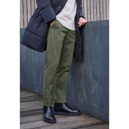 Street One MEN Herren Chinohose, gr&uuml;n, Gr. 31, unifarben, Web, 98% Baumwolle, 2% Elasthan, Hosen, aus Baumwolle mit Stretchanteil