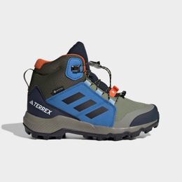 adidas terrex Kinder Wanderschuh "MID GORE-TEX", Gr. 40, gr&uuml;n, Synthetik, Textil, Schuhe, wasserdicht dank Gore-Tex Membrane