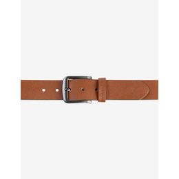 Brax Herren Lederg&uuml;rtel "Style HERRENG&Uuml;RTEL", braun, Gr. 95, Kunstfaser, Leder, G&uuml;rtel