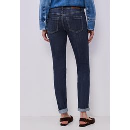 Street One Damen Comfort-fit-Jeans, blau, Gr. 28, unifarben, Jeans, 78% Baumwolle, 21% Polyester, 1% Elasthan, Jeans, 4-Pocket Style