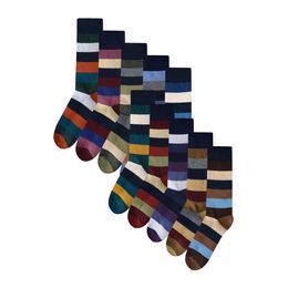 next Socken Herren Gr&ouml;&szlig;e 43/45 beige / blau / gelb / grau / gr&uuml;n / orange