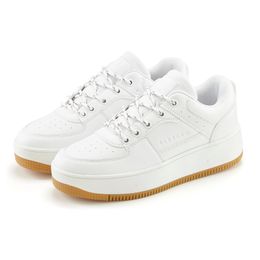 ELBSAND Damen Sneaker "Schn&uuml;rschuh, Freizeitschuh, Halbschuh, Schn&uuml;rhalbschuh, Turnschuh", Gr. 37, wei&szlig;, Obermaterial: 100% Lederimitat. Decksohle: