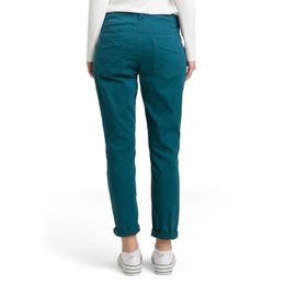 Tom Tailor Damen 7/8-Hose "Tom Tailor Tapered", blau, Gr. 36, Web, Obermaterial: 92% Baumwolle, 5% Polyester, 3% Elasthan. Futter: 100% Baumwolle,