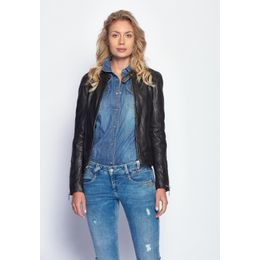 Maze Damen Lederjacke "Lindsay", schwarz, Gr. XXL, Obermaterial: 100% Lammleder. Futter: 100% Polyester, Jacken