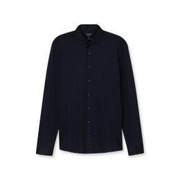 OLYMP Herren Businesshemd "OLYMP No. Six 24/Seven, Super Slim, Modern Kent", blau, Gr. 42, 86% Polyamid, 14% Elasthan, Hemden