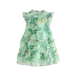Laura Ashley Kleid M&auml;dchen Gr&ouml;&szlig;e 140 limone / mint / pastellgr&uuml;n