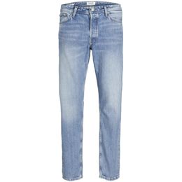 Jack & Jones JACK & JONES Herren Loose-fit-Jeans "JJICHRIS JJORIGINAL SBD 921 SN", blau, Gr. 34, leichte Abriebeffekte, Denim/Jeans, Obermaterial: 100% Baumwolle,