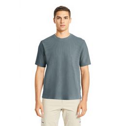 Jack & Jones JACK & JONES Herren Rundhalsshirt "JJEAUSTIN TEE SS NOOS", grau, Gr. XS, unifarben, Single Jersey, Obermaterial: 58% Polyester, 40% Baumwolle, 2%