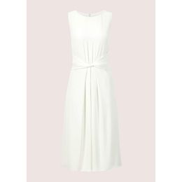 Madeleine Mode MADELEINE Damen Sommerkleid "Jerseykleid Midikleid mit eleganter Drapierung", wei&szlig;, Modern, Gr. 42, Obermaterial: 94% Polyester PES. 6% Elasthan EL.,