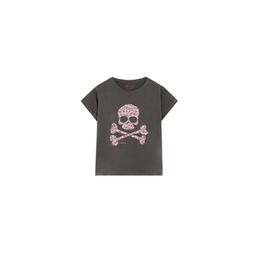 Scalpers T-Shirt M&auml;dchen Gr&ouml;&szlig;e 128 anthrazit / rosa