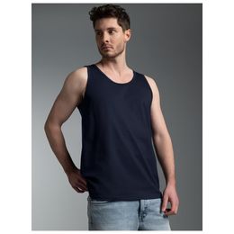 TRIGEMA Herren Unterhemd "TRIGEMA Tr&auml;gershirt aus 100% Baumwolle", blau, Gr. M, 100% Baumwolle, Unterhemden