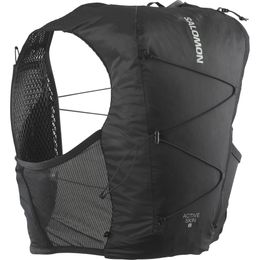 Salomon Trinkrucksack "ACTIVE SKIN 8 NO FLASKS", Gr. L, schwarz, Obermaterial: 100% Polyamid, Rucks&auml;cke