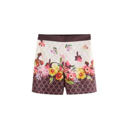 B By Ted Baker Shorts Damen Gr&ouml;&szlig;e 44 ecru / lila / rot / schwarz