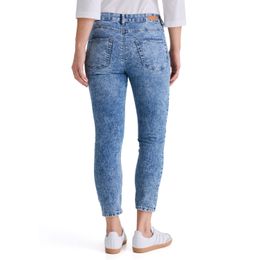 STOOKER WOMEN Damen 5-Pocket-Jeans "Florenz Season Slim Fit Jeans", blau, Gr. 42, Denim/Jeans, 82% Baumwolle, 17% Polyester, 1% Elasthan, Jeans, Slim