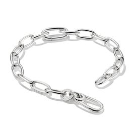 Thomas Sabo Damen Charm-Armband "Charm Club Connect: mit einem Connect Link", 17, Silber 925 (recycelt), silber, Silber 925 (recycelt), Armb&auml;nder