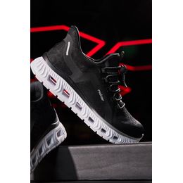 RIEKER SPORT Damen Slip-On Sneaker, Gr. 38, schwarz, Lederimitat, Textil, unifarben, Schuhe, Freizeitsneaker, Schlupfschuh in Leo-Optik, mit