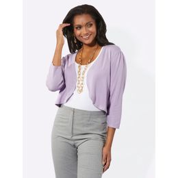 Lady Damen Bolero, lila, Gr. 44, unifarben, 80% Viskose, 20% Polyamid, Strickjacken