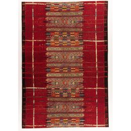 Teppich, B:120cm H:5mm L:180cm, rot, Kunstfaser, Polyester, Polypropylen, Wohnzimmer, Teppiche