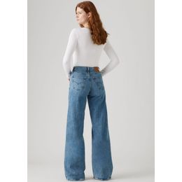 Levi's LEVI'S Damen Schlagjeans "Levi's 728 High-Rise Wide-Leg Jeans", blau, Gr. 33, Denim/Jeans, Obermaterial: 98% Baumwolle, 2% Elasthan, Jeans, weite