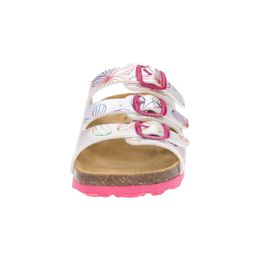 Lico M&auml;dchen Pantolette "Pantolette Bioline Flower Kids", Gr. 39, wei&szlig;, Synthetik, Schuhe