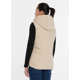 Ragwear Damen Steppweste "HESTY", beige, Gr. M, unifarben, Web, Obermaterial: 100% Polyester, Westen, h&uuml;ftlange Passform, mit Stehkragen, aus