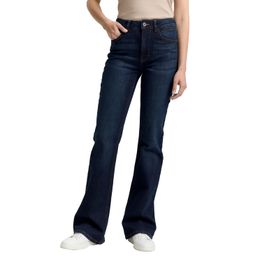 Tom Tailor Damen Schlagjeans "TTSTELLA Bootcut", blau, Gr. 27, unifarben, Denim/Jeans, Obermaterial: 98% Baumwolle, 2% Elasthan. Futter: 65%