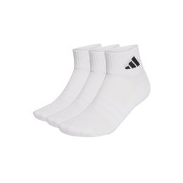 Herren Kurzsocken "Socken Cushioned Sportswear Ankle Socks 3er Pack", adidas originals, Gr. 46, wei&szlig;, Obermaterial: 57% Baumwolle CO. 40% Polyester