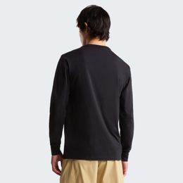 The North Face Herren T-Shirt "M EVOLUTION SIMPLE DOME REGULAR LONG SLE"tnf schwarz, Gr. S, Obermaterial: 100% Baumwolle, Shirts, regul&auml;re Passform,
