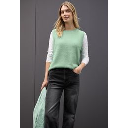 Street One Damen Pullunder, gr&uuml;n, Gr. 34, unifarben, Stoff, 78% Polyamid, 12% Polyacryl, 10% Baumwolle, Pullover, aus softem Materialmix