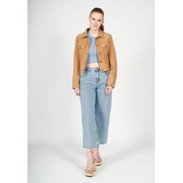 Freaky Nation Damen Lederjacke "Nela-FN"beige, Gr. M, Oberstoff: 100% Leder, Jacken