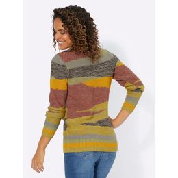 Casual Looks Damen Strickpullover "Pullover", bunt, Gr. 44, gemustert, mehrfarbig, 58% Polyacryl, 42% Baumwolle, Pullover