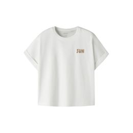 name it T-Shirt 'NKFVILLE' M&auml;dchen Gr&ouml;&szlig;e 146/152 gold / wei&szlig;